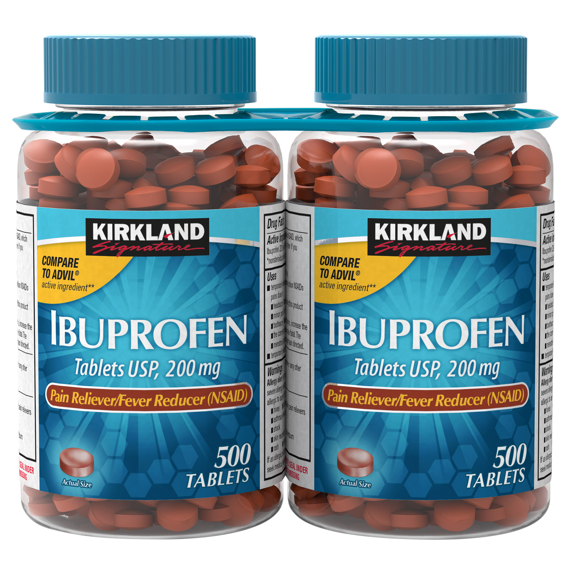 Kirkland Signature Ibuprofen 200 mg Tablets, 1000 ct | Costco