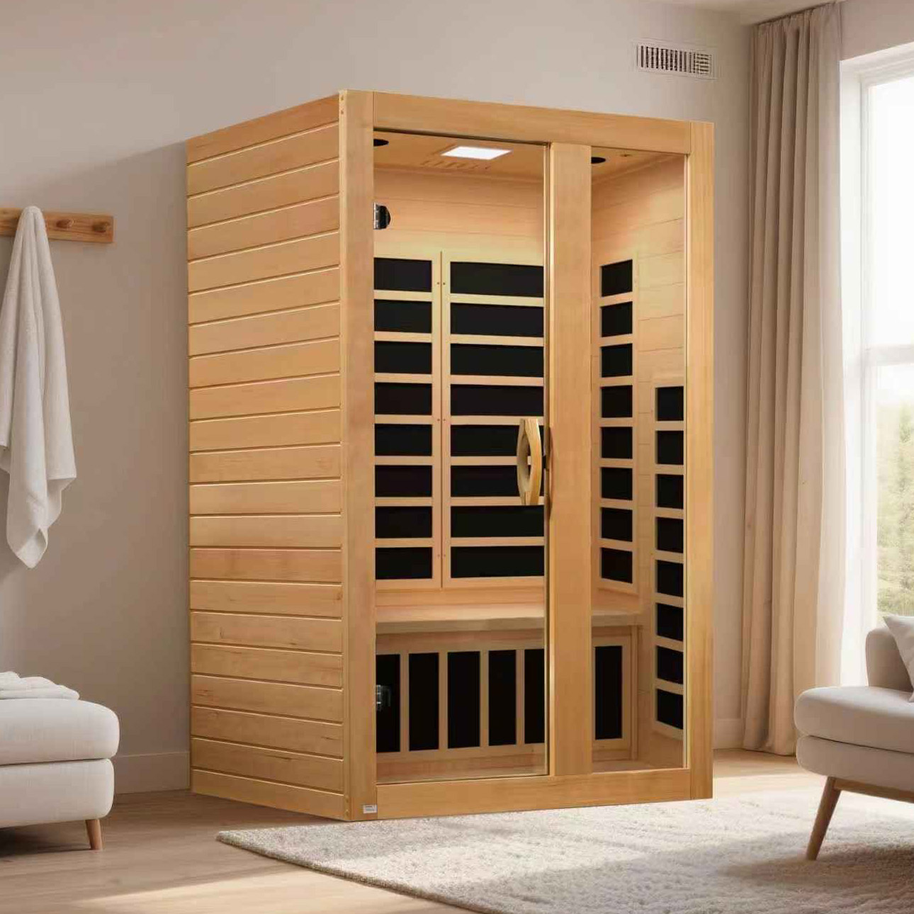 Dynamic Serena 2-person Low EMF FAR Infrared Sauna EDLP | Costco