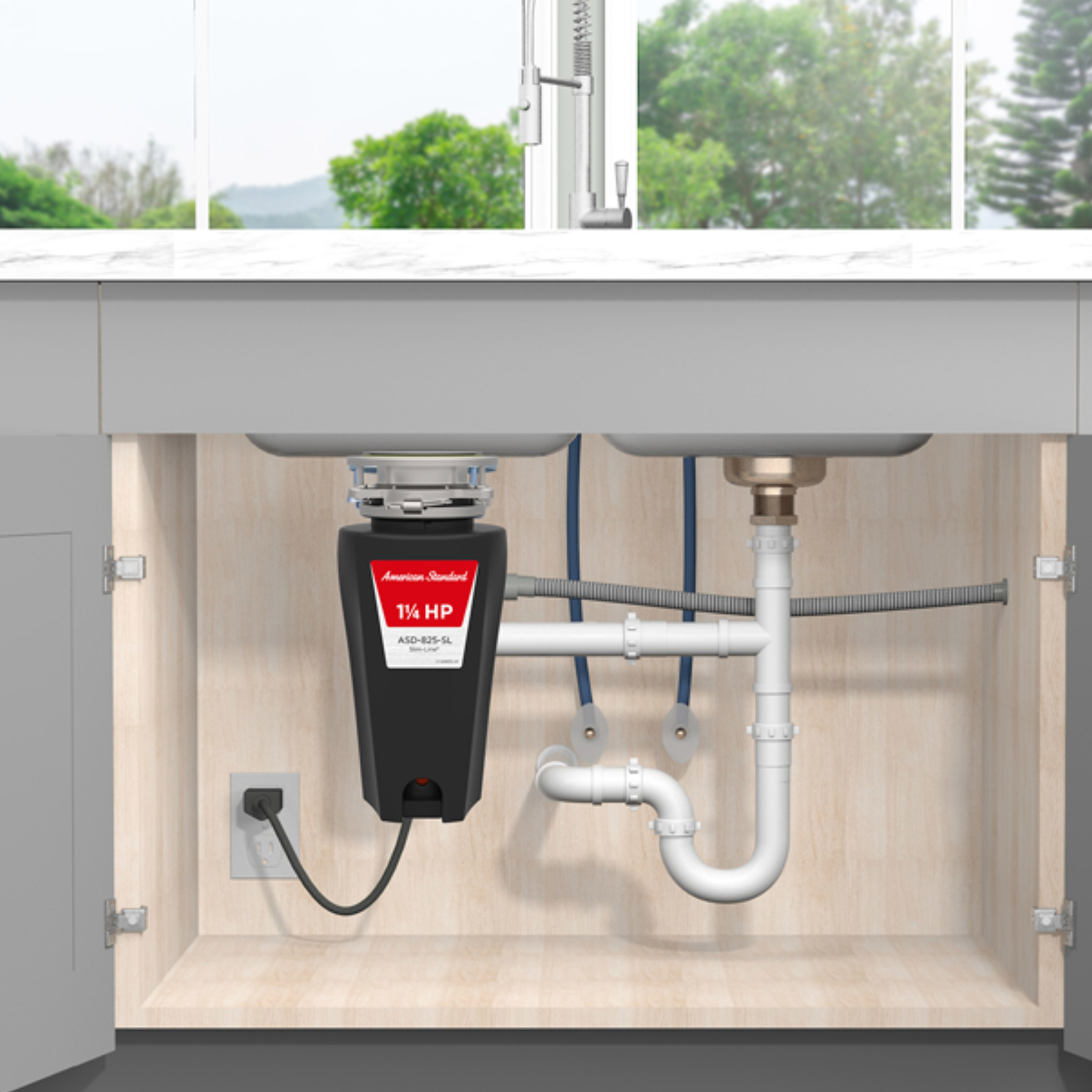 American Standard Slim-Line 1.25HP Garbage Disposer | Costco