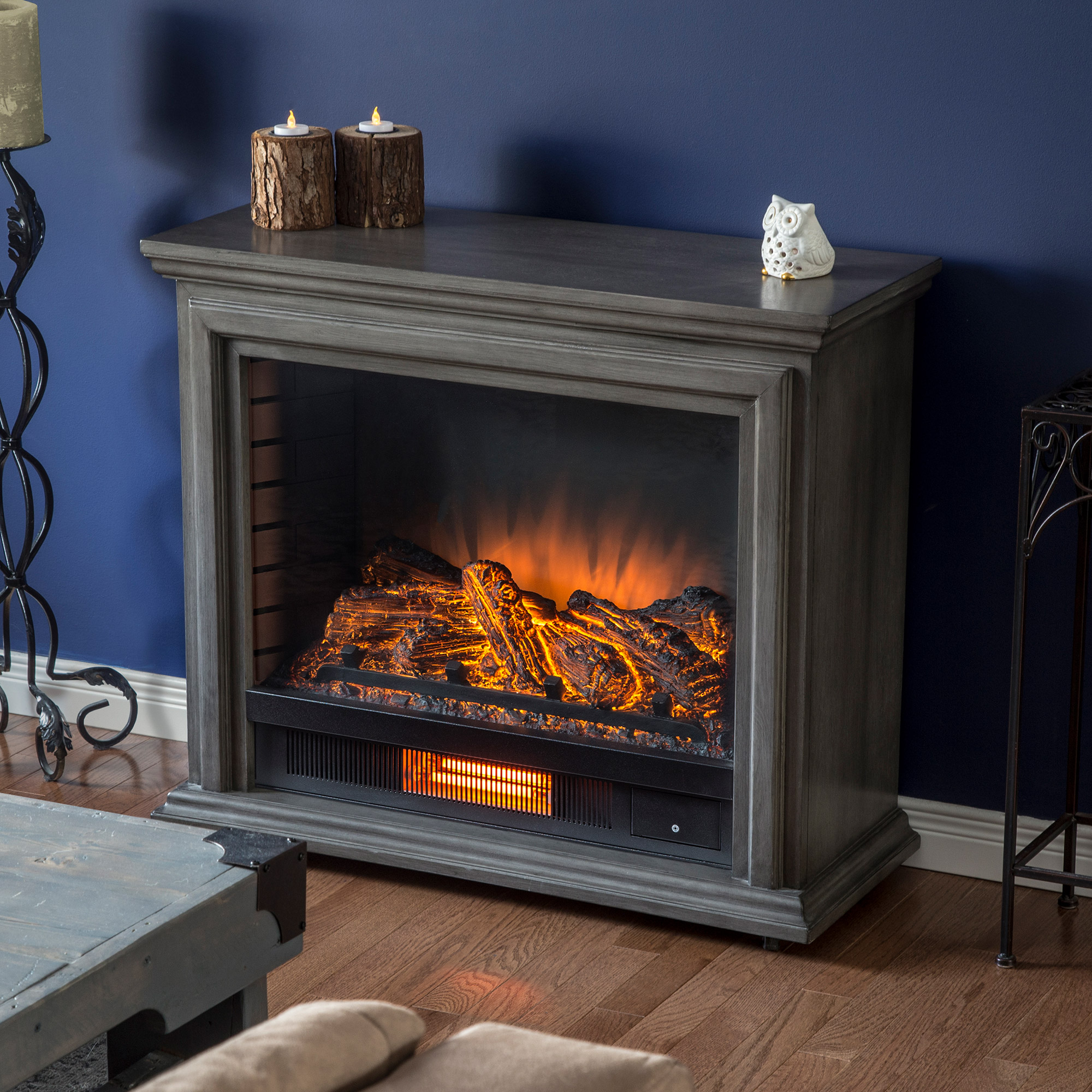 Pleasant Hearth Sheridan Infrared Mobile Fireplace | Costco