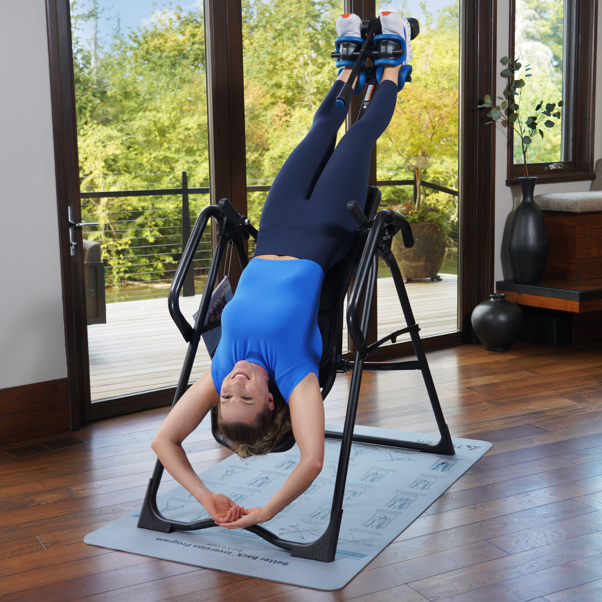 Teeter FitSpine FX-3 Premium Inversion Table with Program Mat + Comfort ...