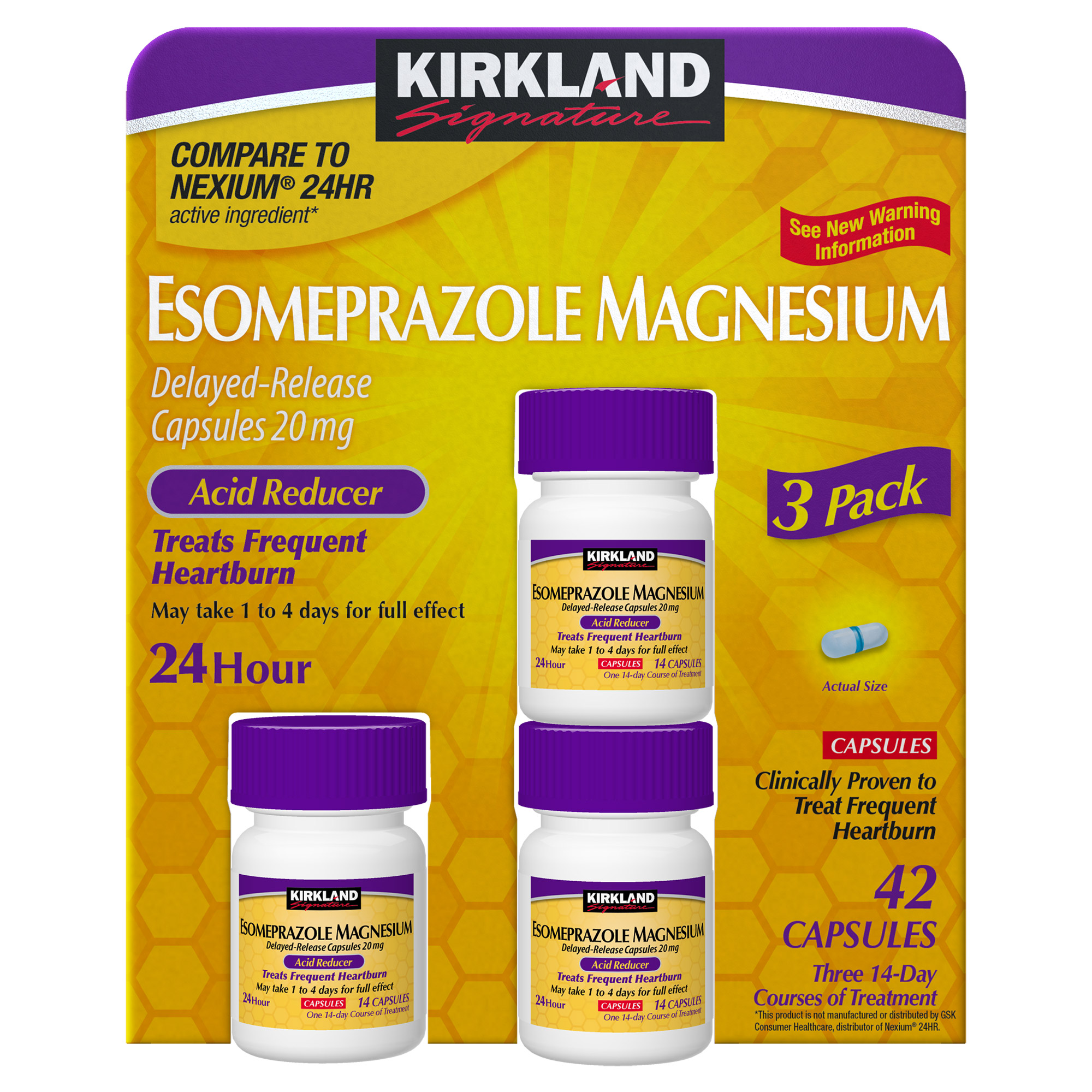Kirkland Signature Esomeprazole 20 mg., 42 Capsules | Costco