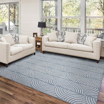 Regent Area Rug Collection, Mika Blue | Costco