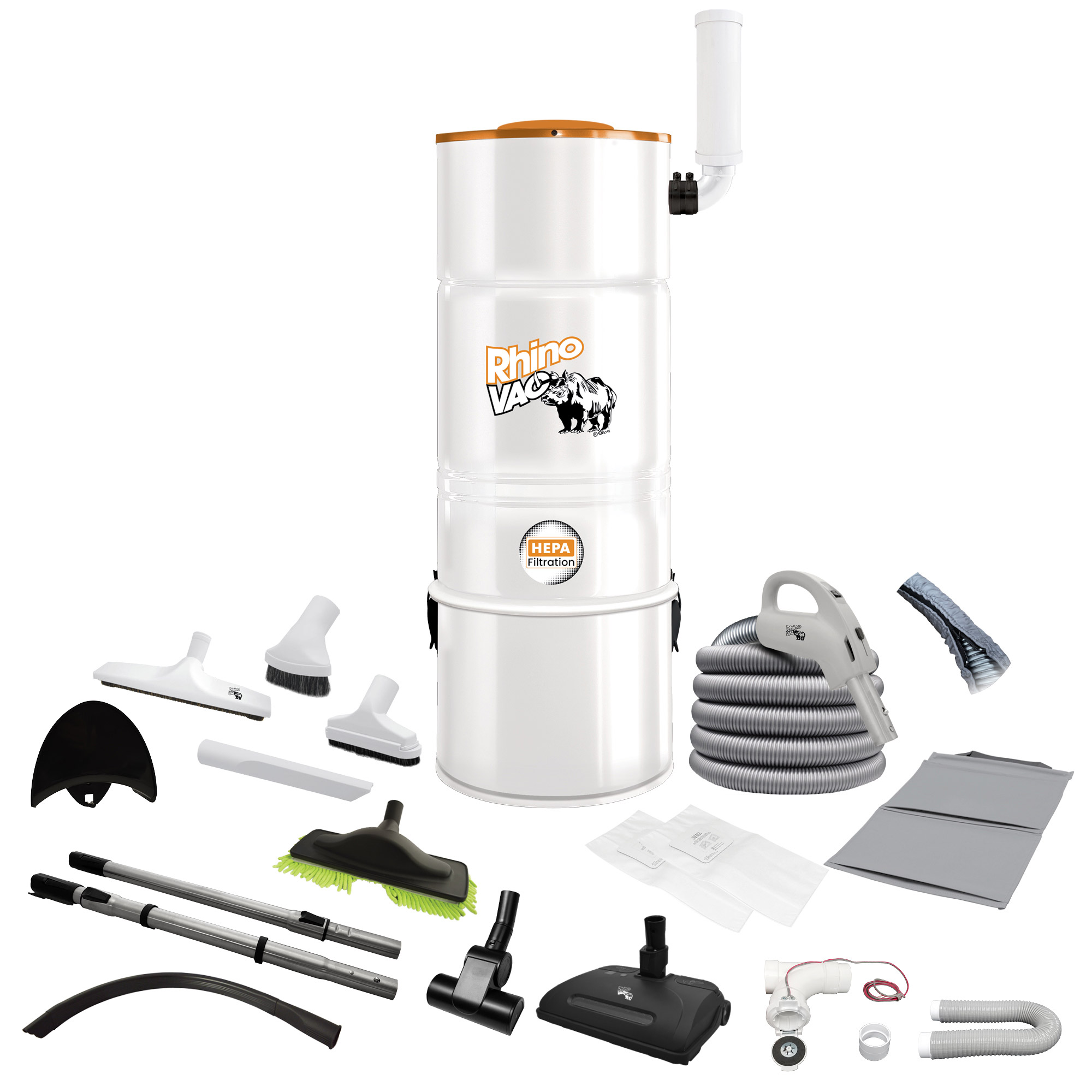 Rhinovac Ultra – Central Vacuum with Premium Electric Power Nozzle ...