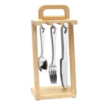 Mikasa Bombay 19-piece Hanging Flatware Set with Caddy | Costco