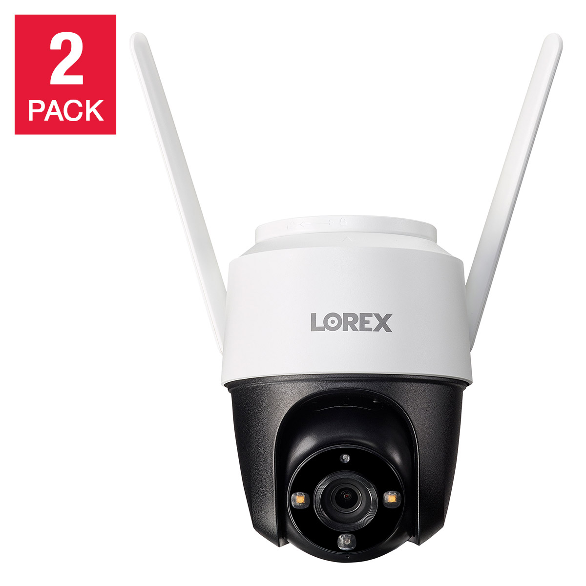 Lorex 2K Pan-Tilt Outdoor Wi-Fi Security Camera 2-pack | Costco