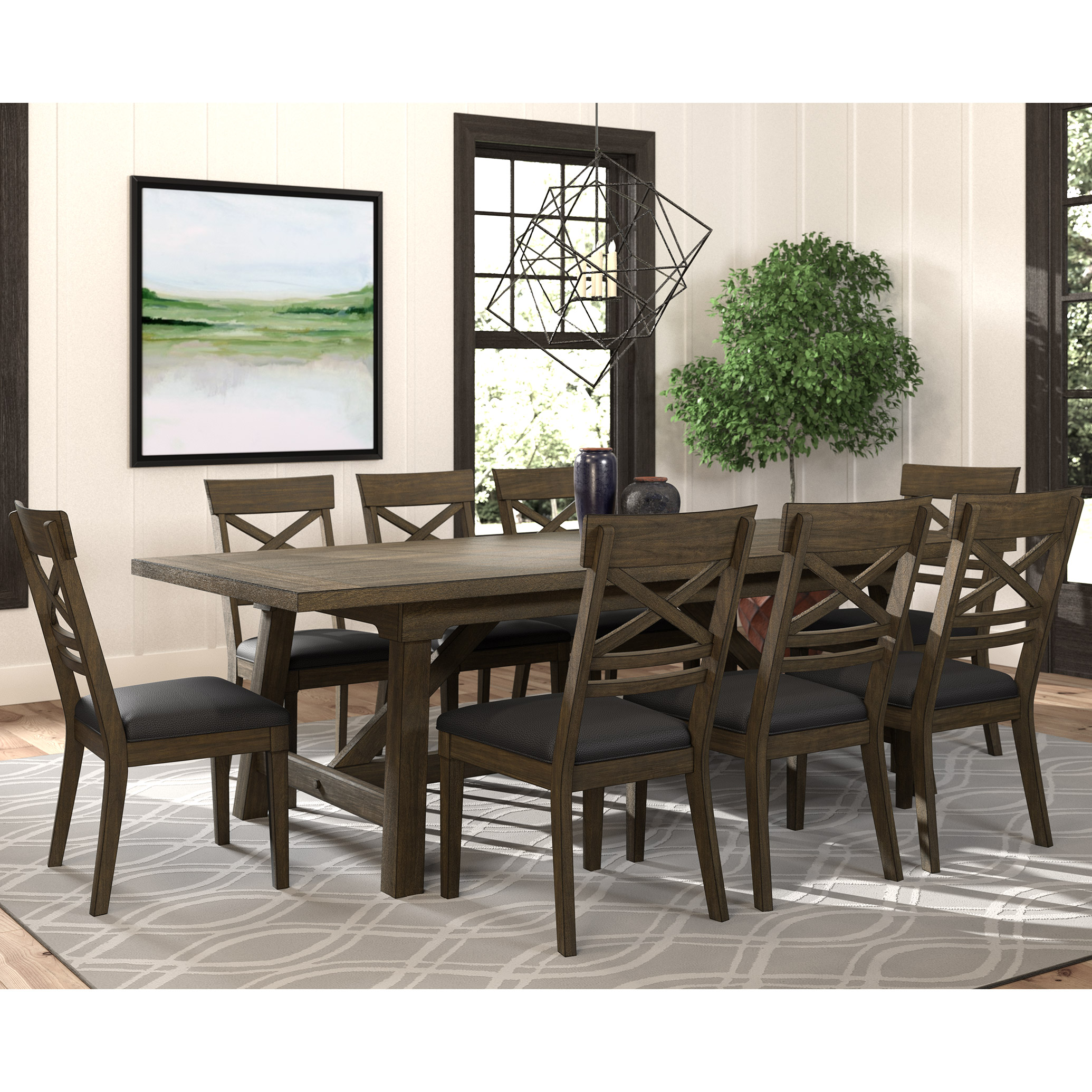 Oakdale 9-piece Dining Table Set | Costco