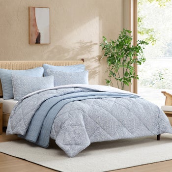 Jennifer Adams Reversible 6-piece Comforter Set, Landen | Costco