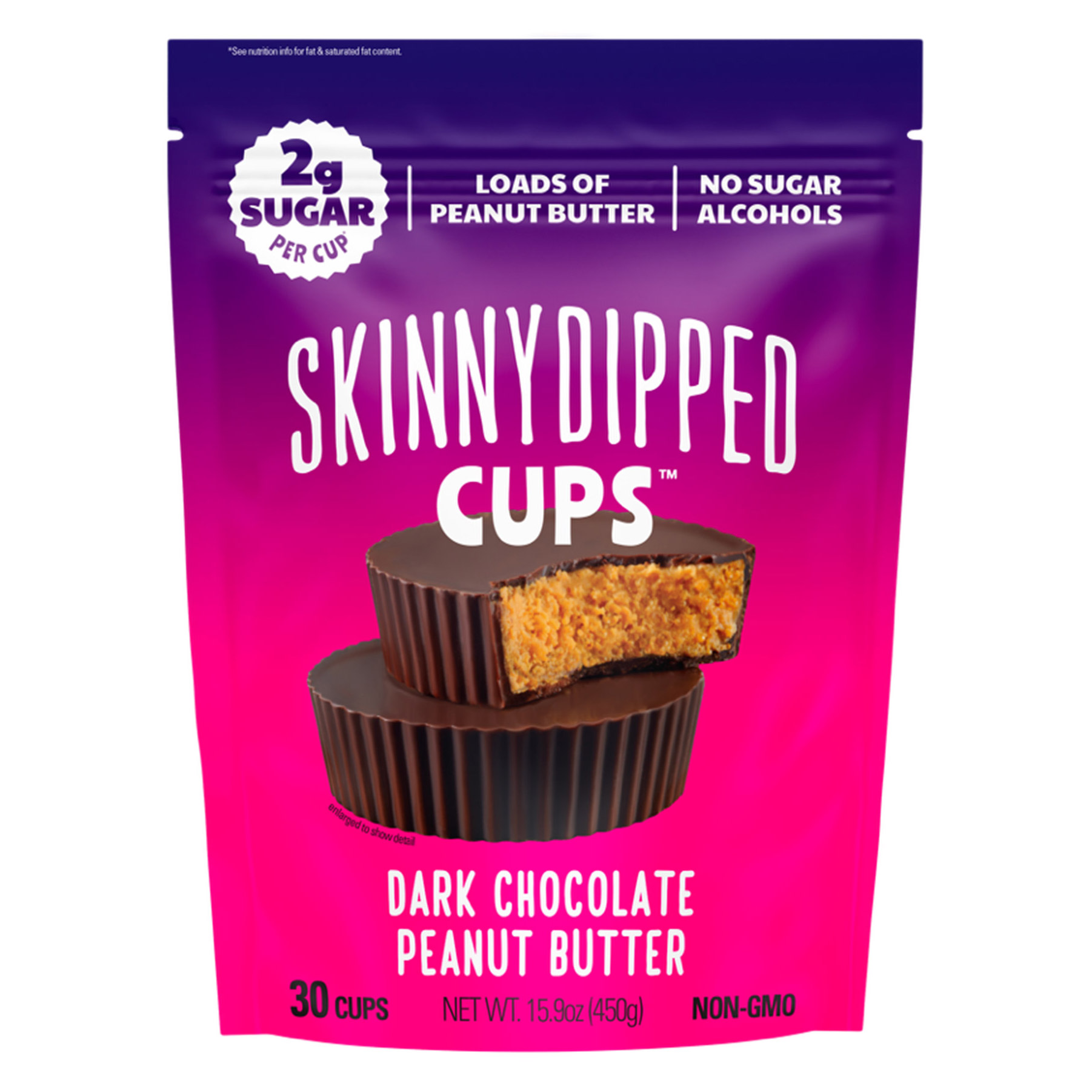 Skinny Dipped Cups, Dark Chocolate Peanut Butter, 30-count | Costco