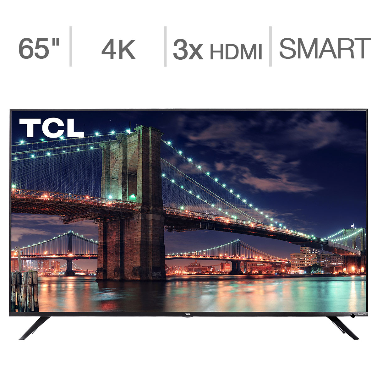 TCL 65" Class - 6 Series - 4K Ultra HD Roku LED LCD TV | Costco