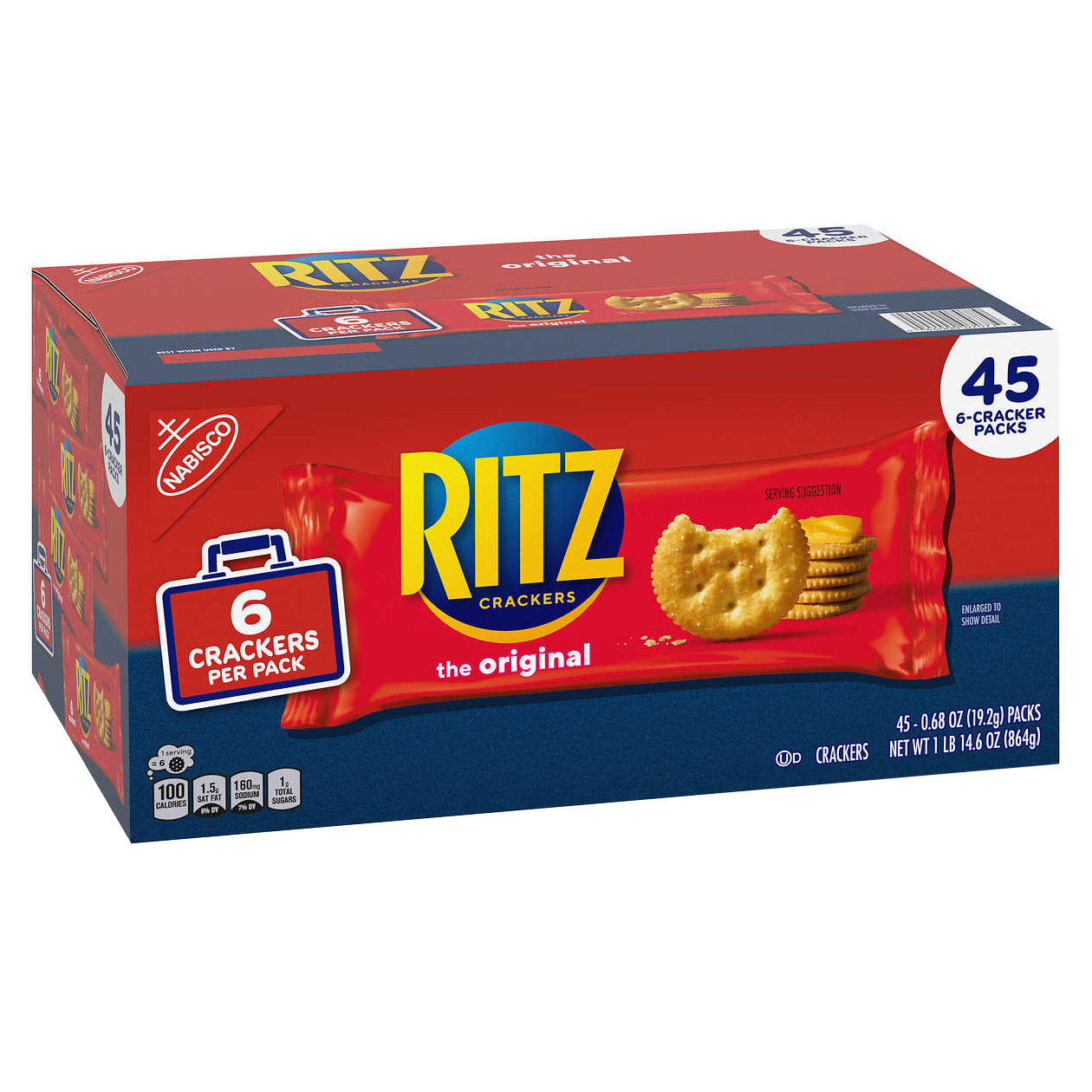 RITZ Crackers, Original, 0.68 oz, 45-count | Costco