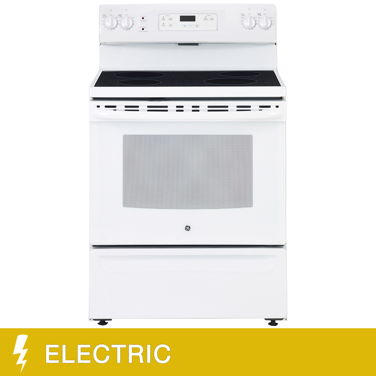GE 30 in. 5.0 cu. ft. White Electric Range | Costco