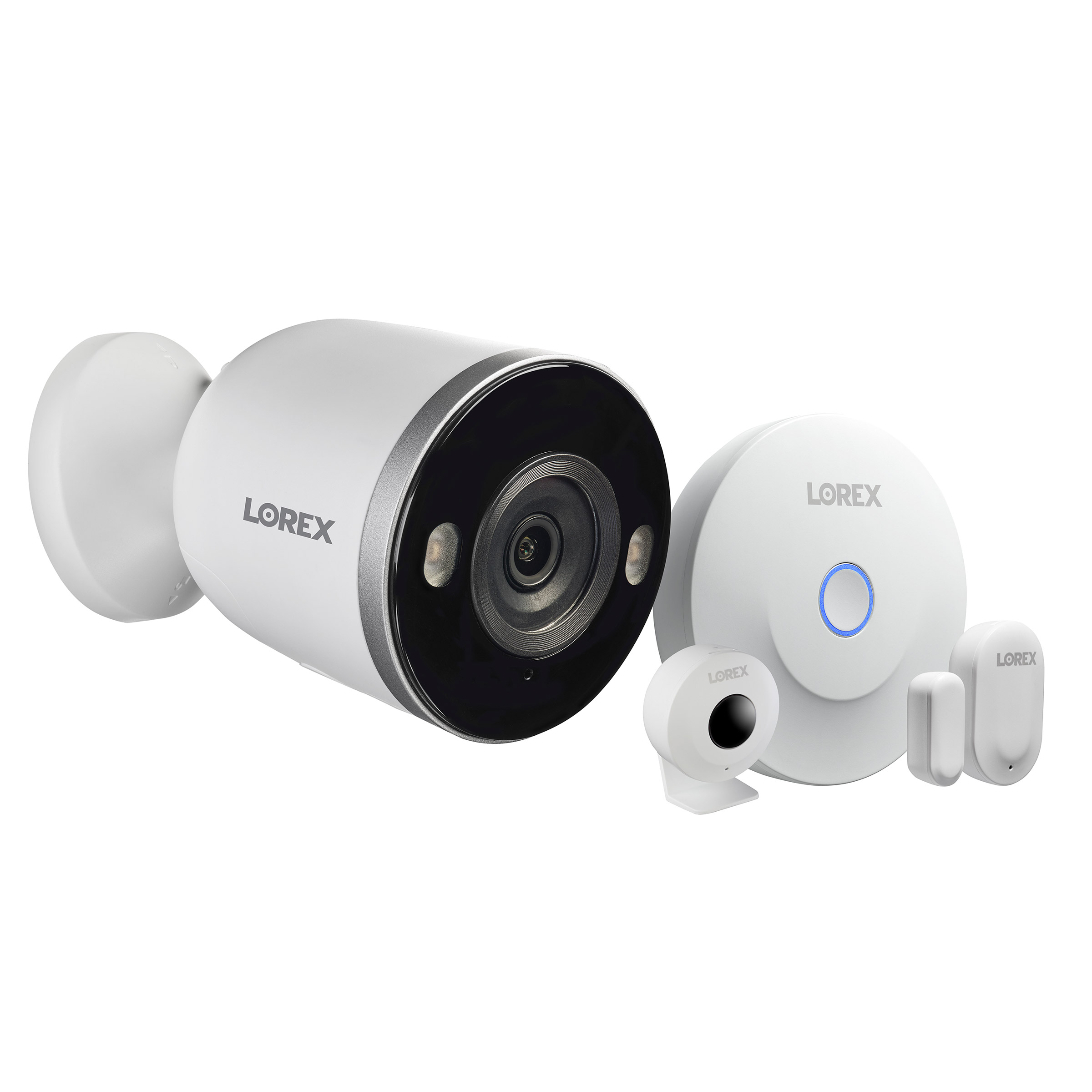 Lorex 2K Spotlight Wi-Fi Security Camera Plus Sensor Kit | Costco