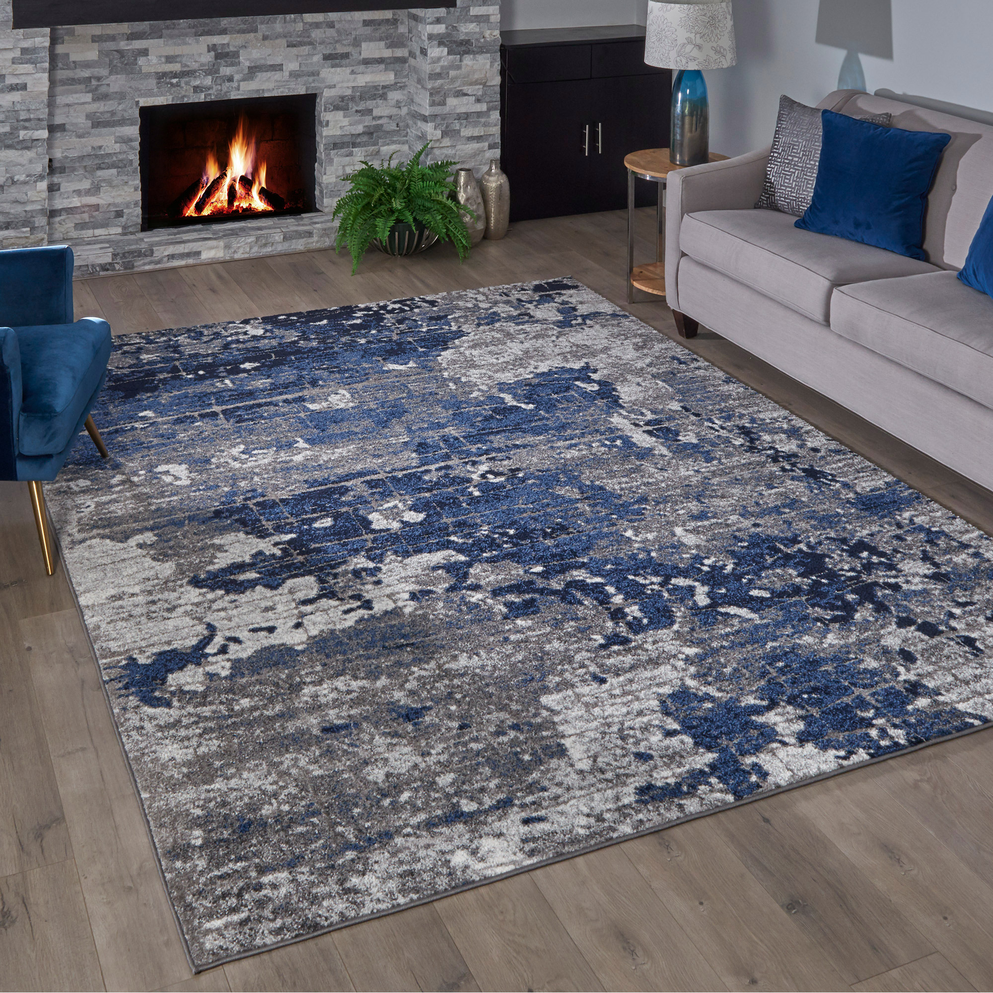 Torino Rug Collection, Cece Navy | Costco