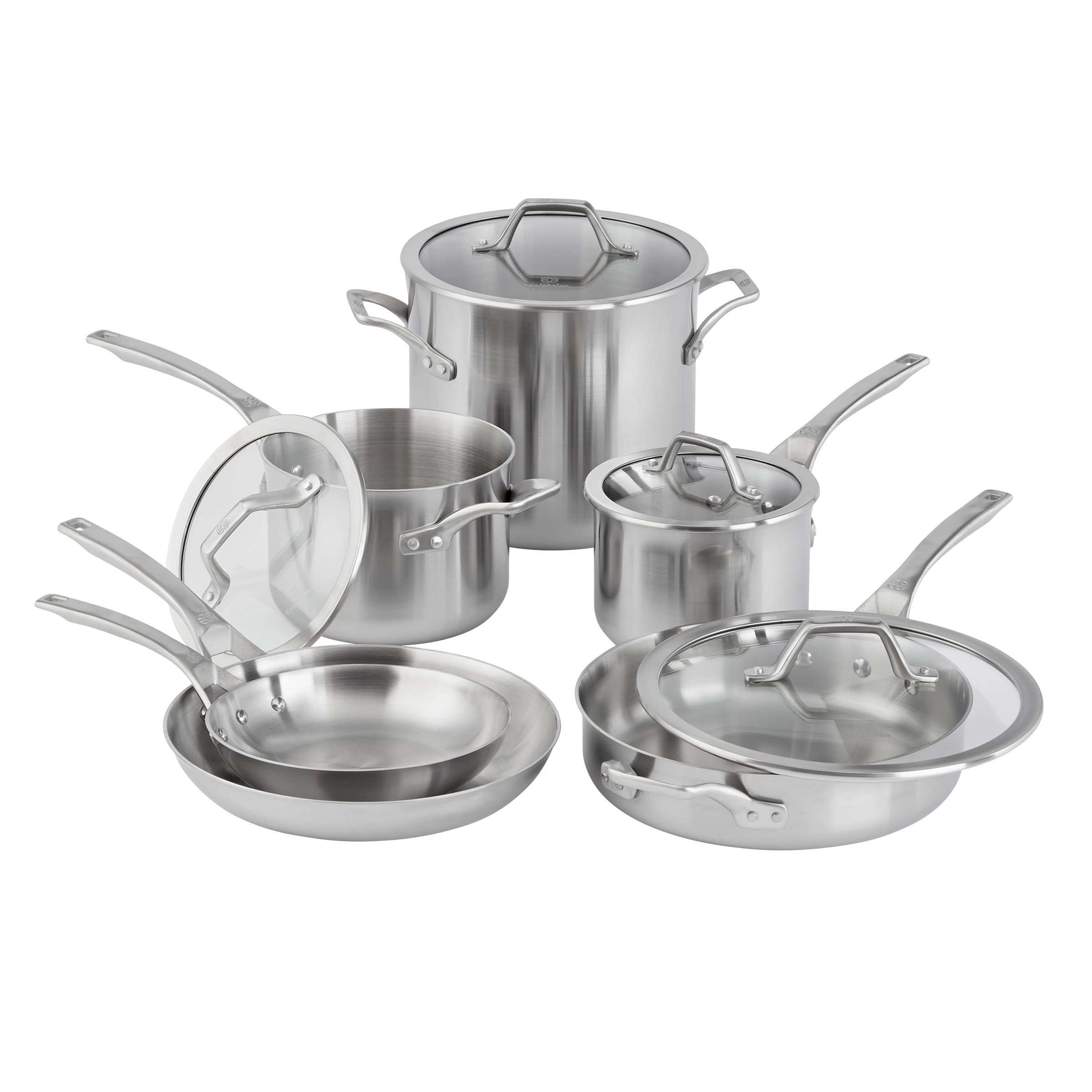 Calphalon Signature 5-Ply 10-piece Stainless Steel Cookware Set | Costco