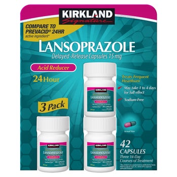 Kirkland Signature Lansoprazole 15 mg. Acid Reducer, 42 Capsules | Costco