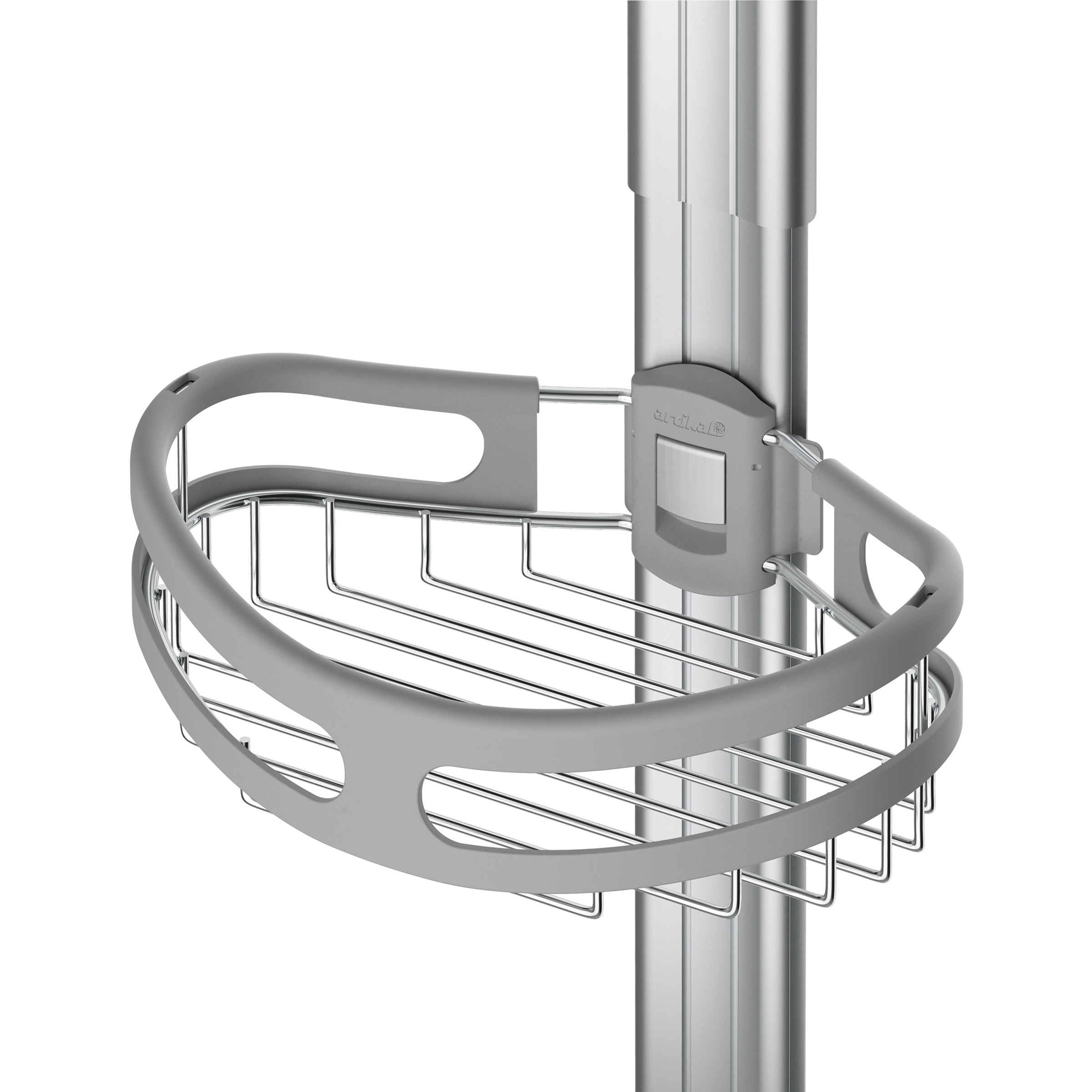 Artika Azzuro Standing Shower Caddy Light Gray | Costco