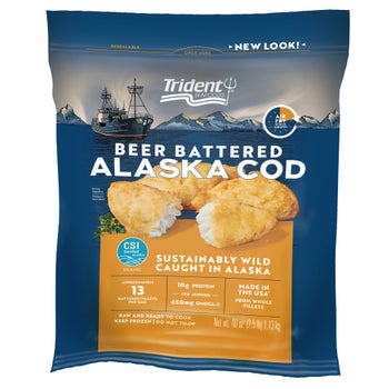 Trident Seafoods Wild Alaskan Beer Battered Cod, 2.5 lbs | Costco