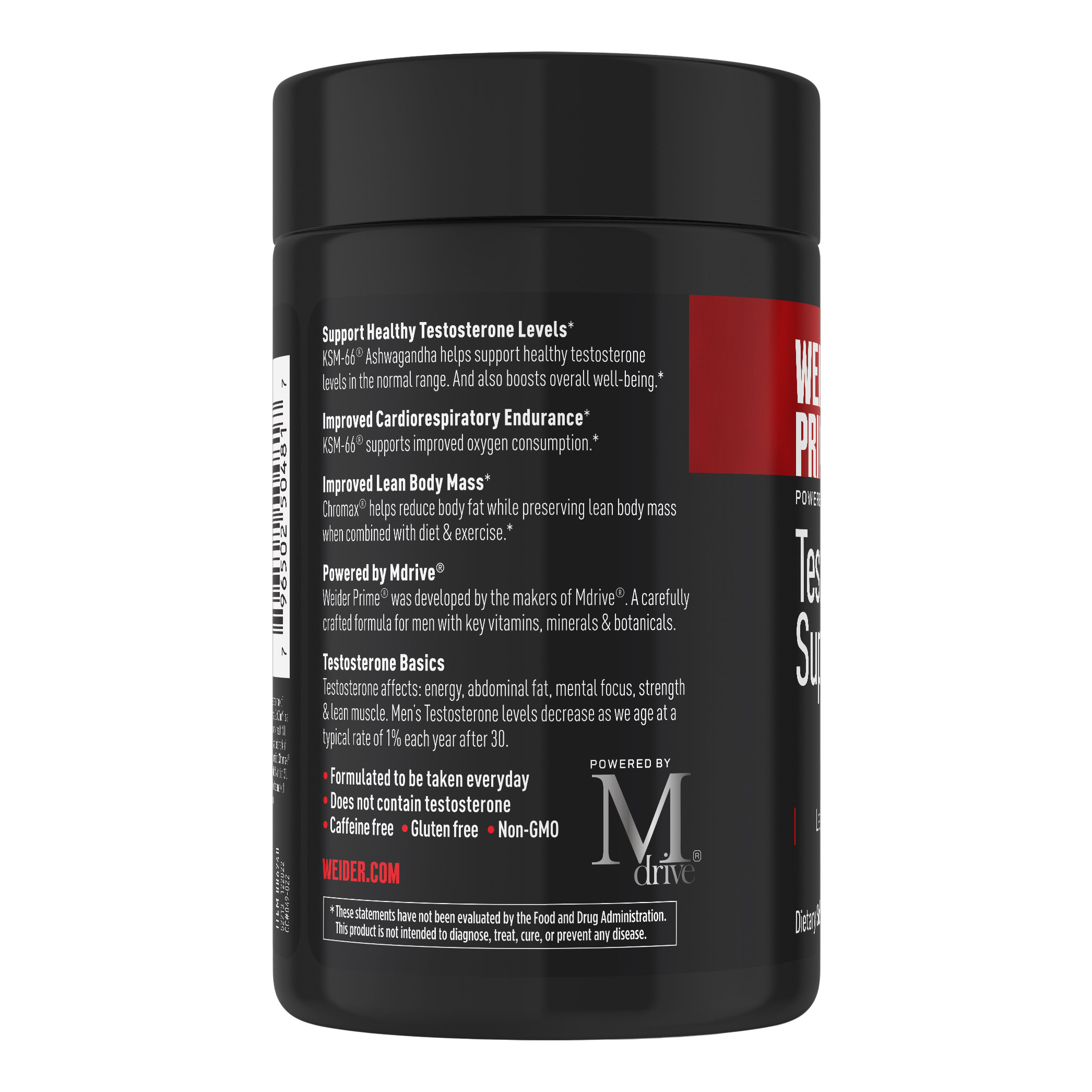 Weider Prime Testosterone Support, 120 Capsules | Costco