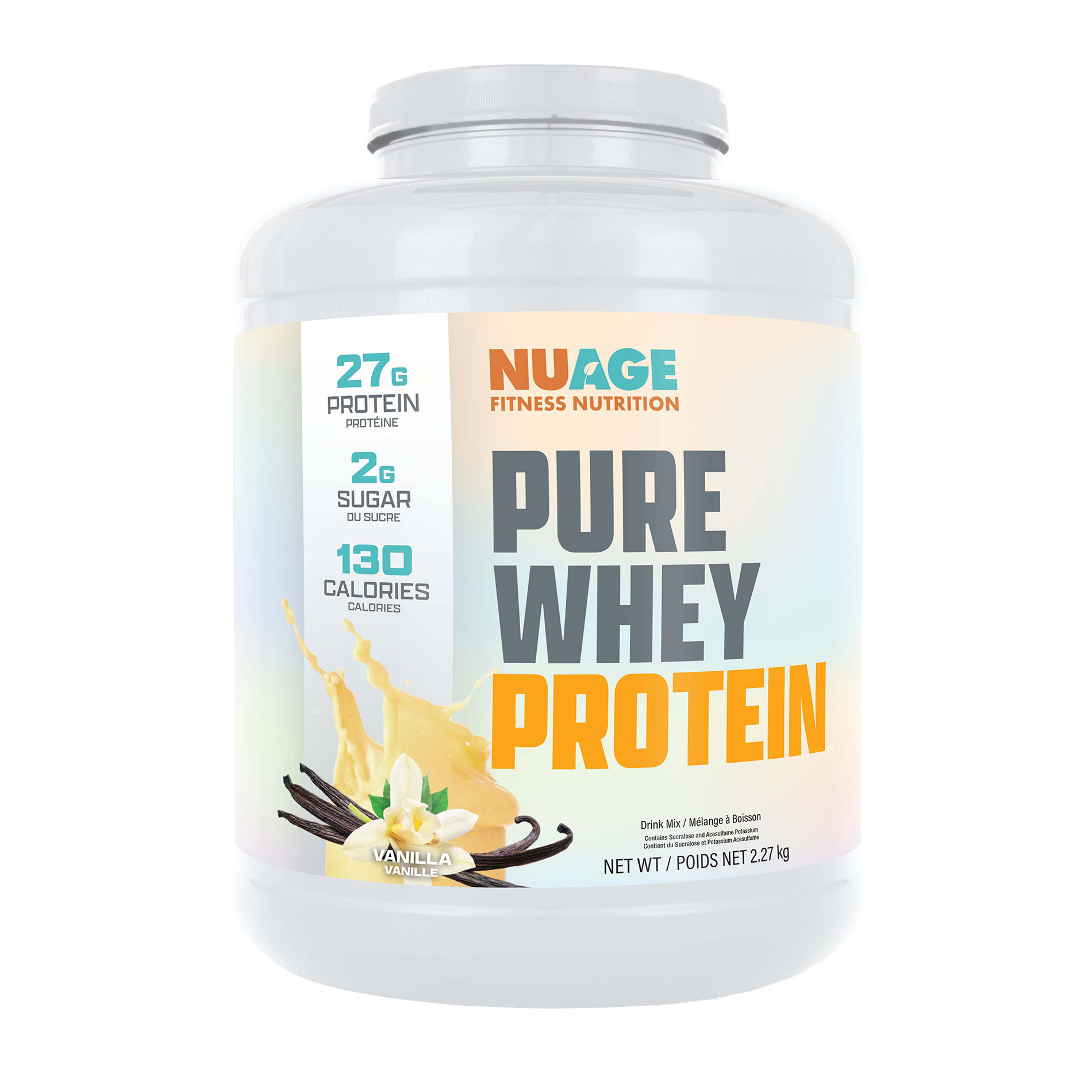 NuAge Pure Whey Protein Vanilla, 2.27kg | Costco
