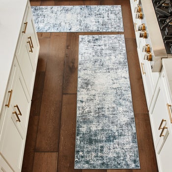 Wyatt & Ash Washable 2-pack Runner and Accent Rug, Jayden Gray | Costco