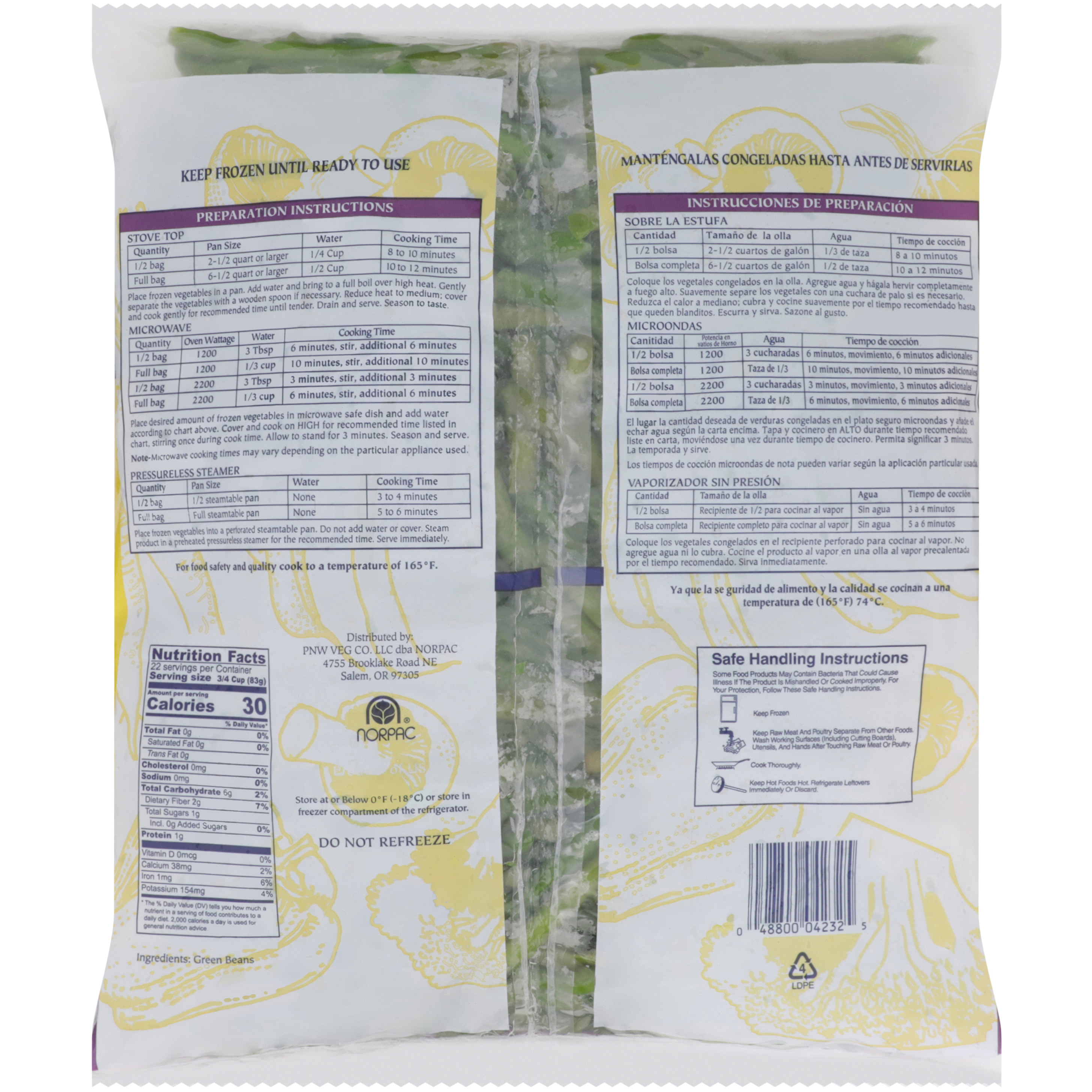 Flav-R-Pac Grande Classics Whole Green Beans, 4 lbs | Costco