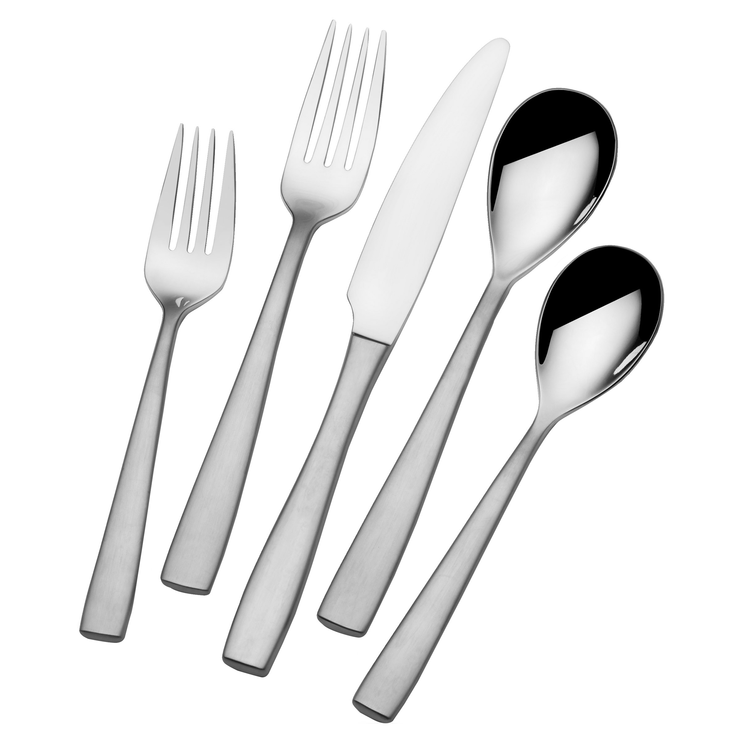 Mikasa Satin Delano Forged Stainless Steel Flatware Set 20-piece | Costco