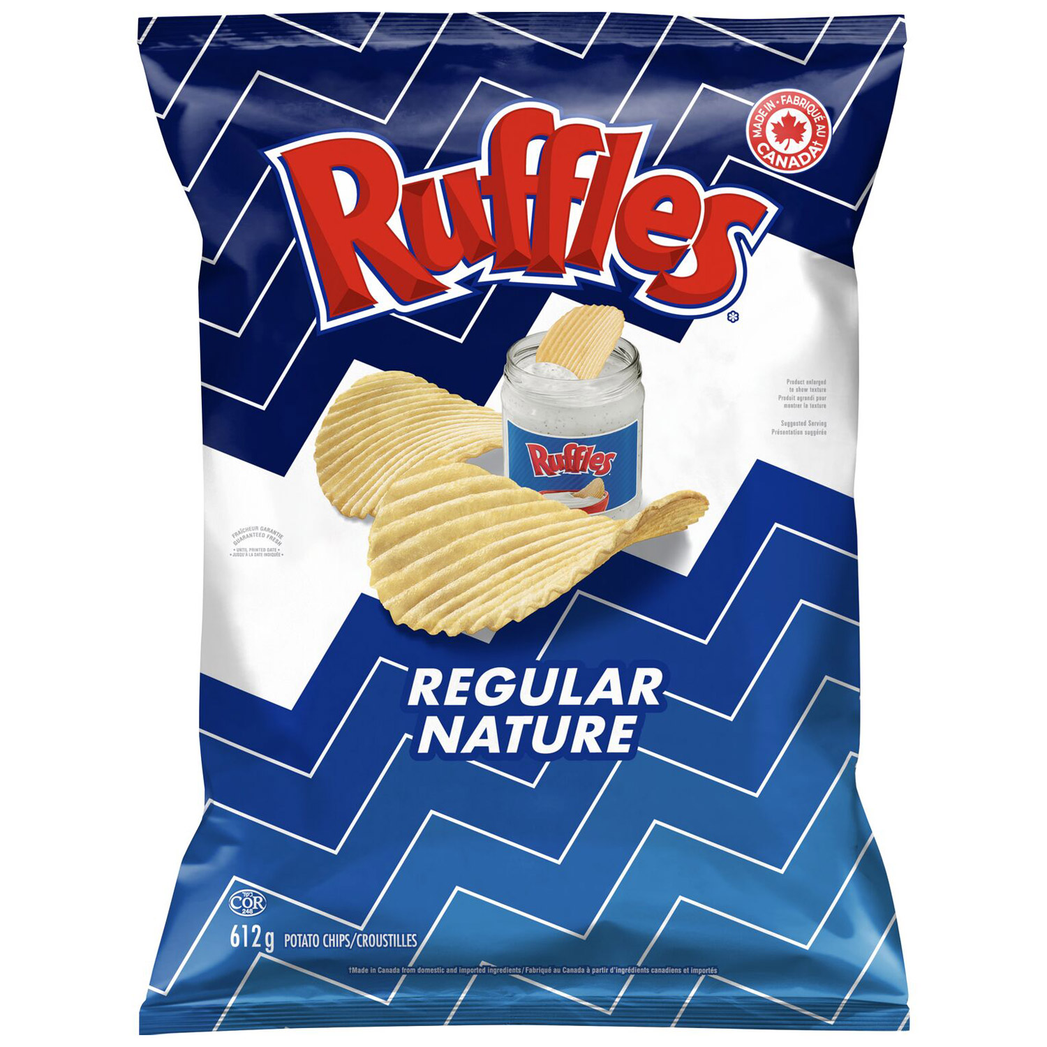 Ruffles Regular Potato Chips, 612 g | Costco