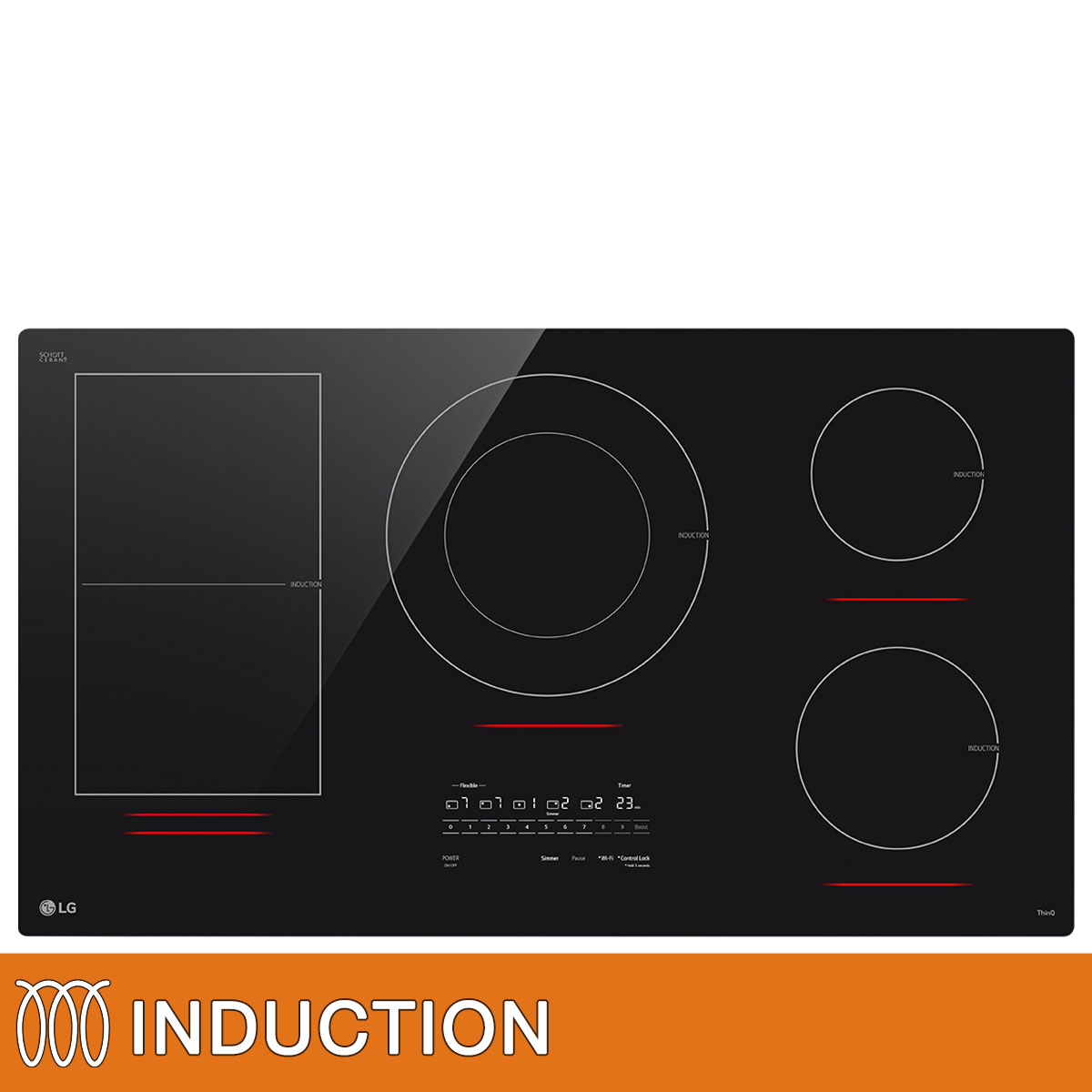 LG 36” Smart Induction Cooktop with UltraHeat 5.0kW Element | Costco