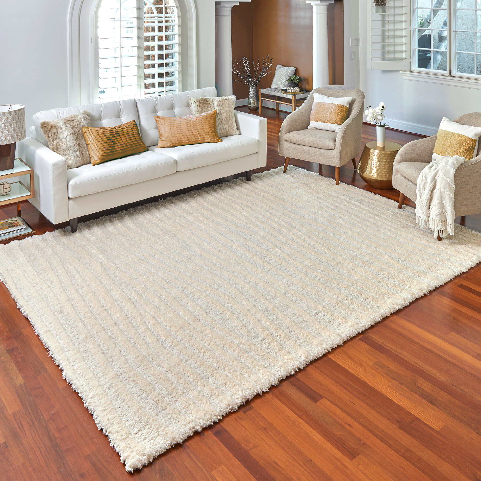 Cosima Shag Rug Collection, Mogador Cream | Costco