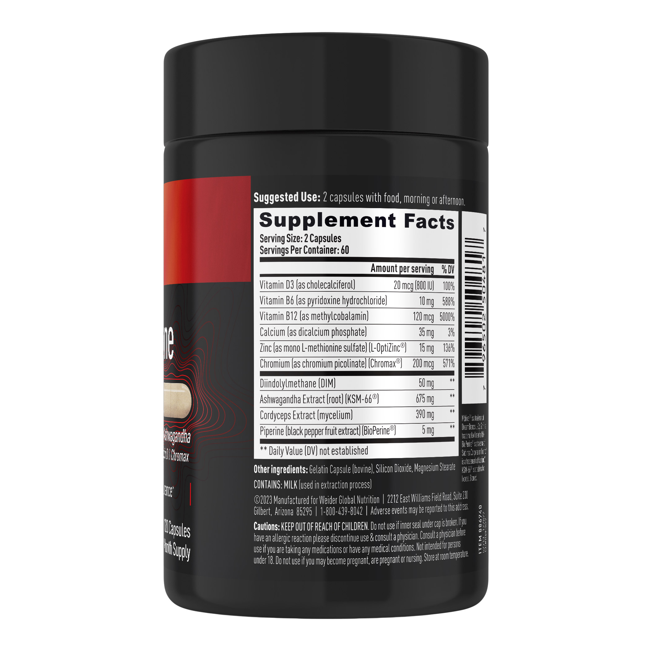 Weider Prime Testosterone Support, 120 Capsules | Costco