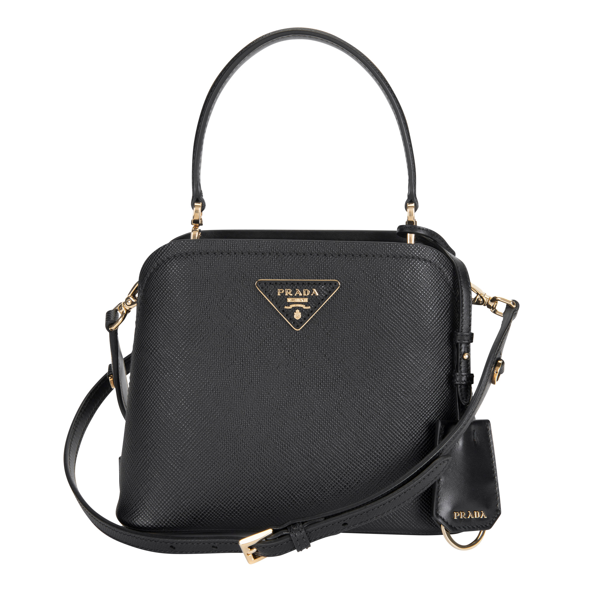 Prada Matinee Micro Saffiano Leather Bag, Nero | Costco