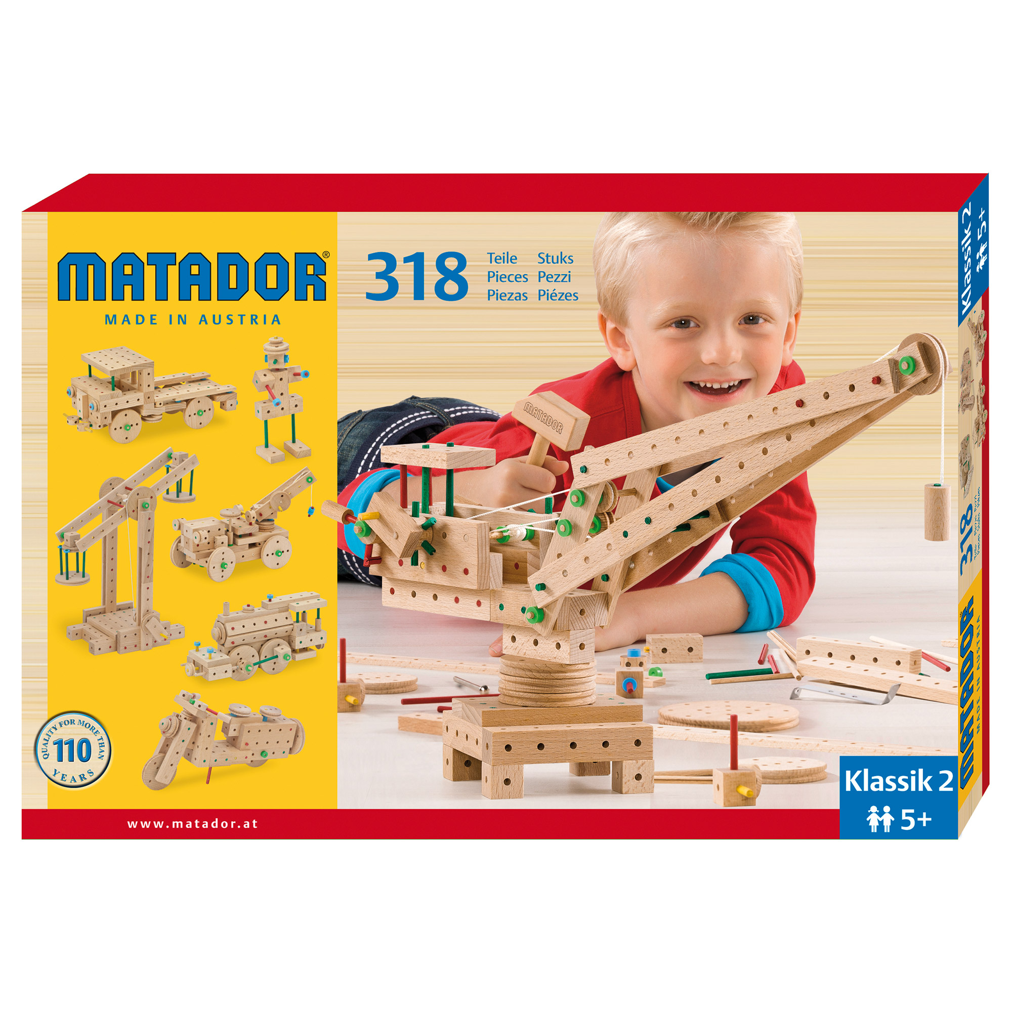 Matador 318-piece Wood Block Construction Set (STEM Toy) | Costco