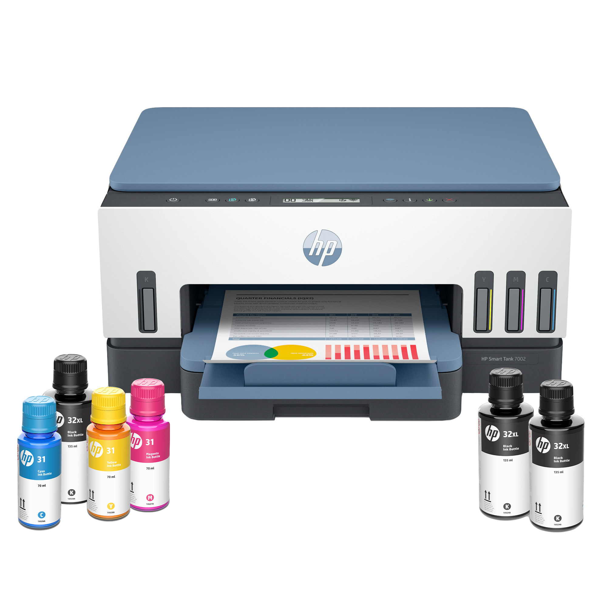 HP Smart Tank 7002 Wireless All-in-One Cartridge Free Color Ink Printer ...