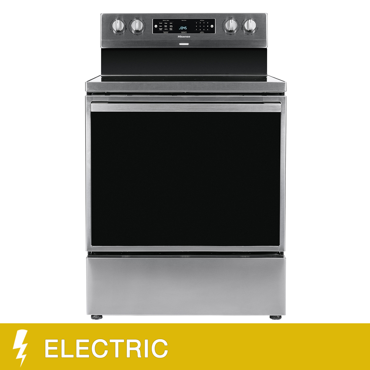 Hisense 30 in. 5.8 cu ft. Stainless Steel Electric Range with True ...