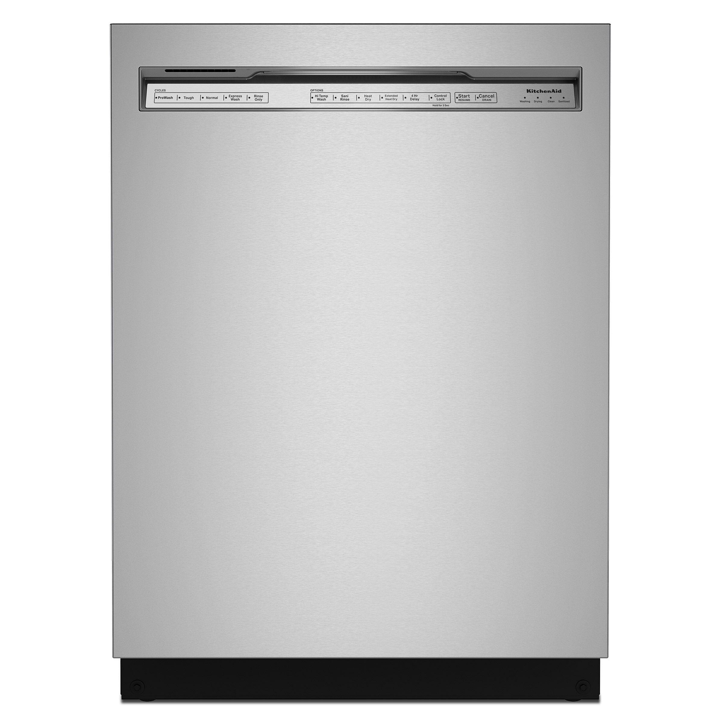 KitchenAid Front Control Dishwasher with FreeFlex Third Level Rack and ...