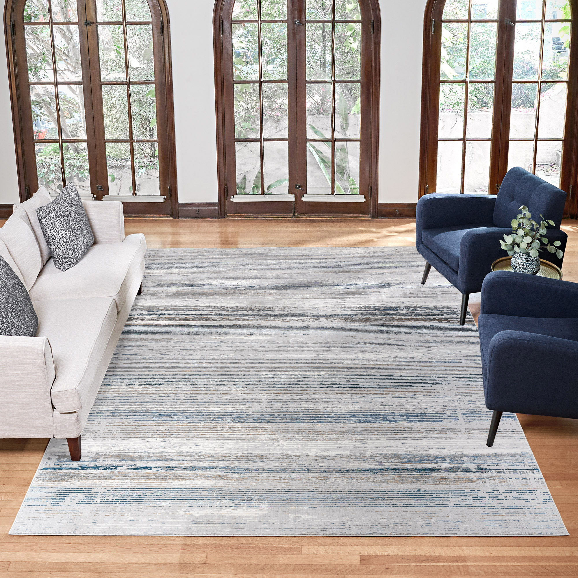 Briton Rug Collection, Mezzin Gray/Blue | Costco