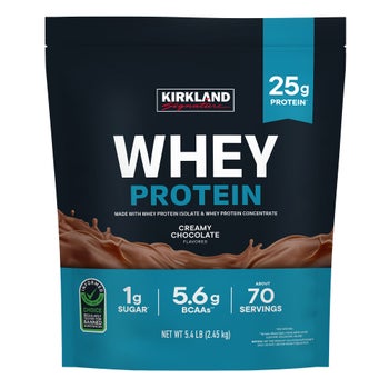 Kirkland Signature Whey Protein, Creamy Chocolate, 5.4lbs | Costco
