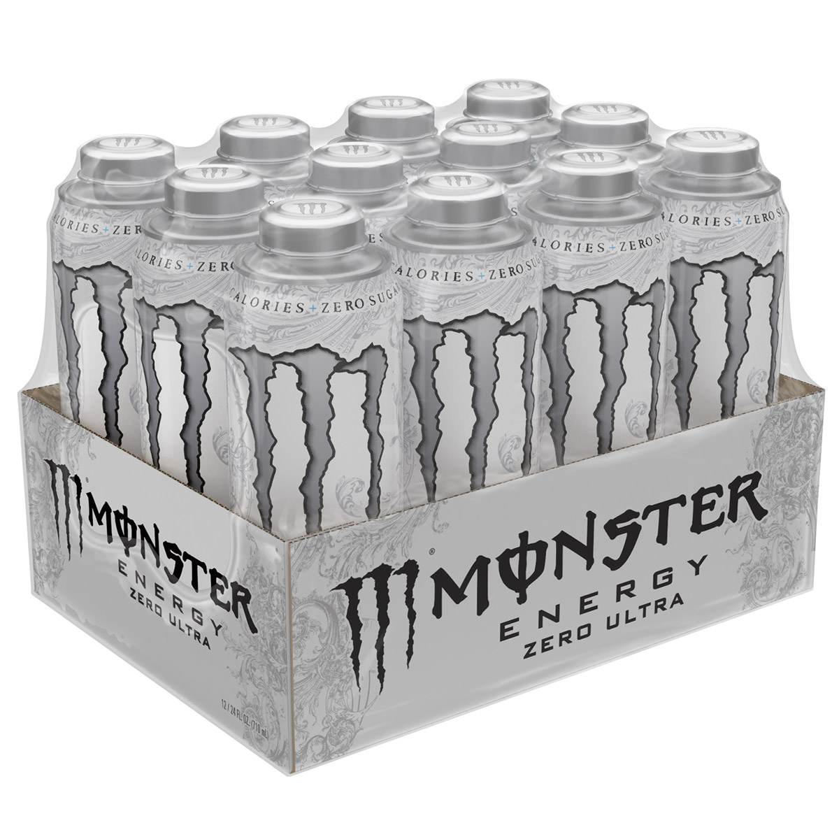Monster Energy Drink, Zero Ultra, 24 fl oz, 12-count | Costco