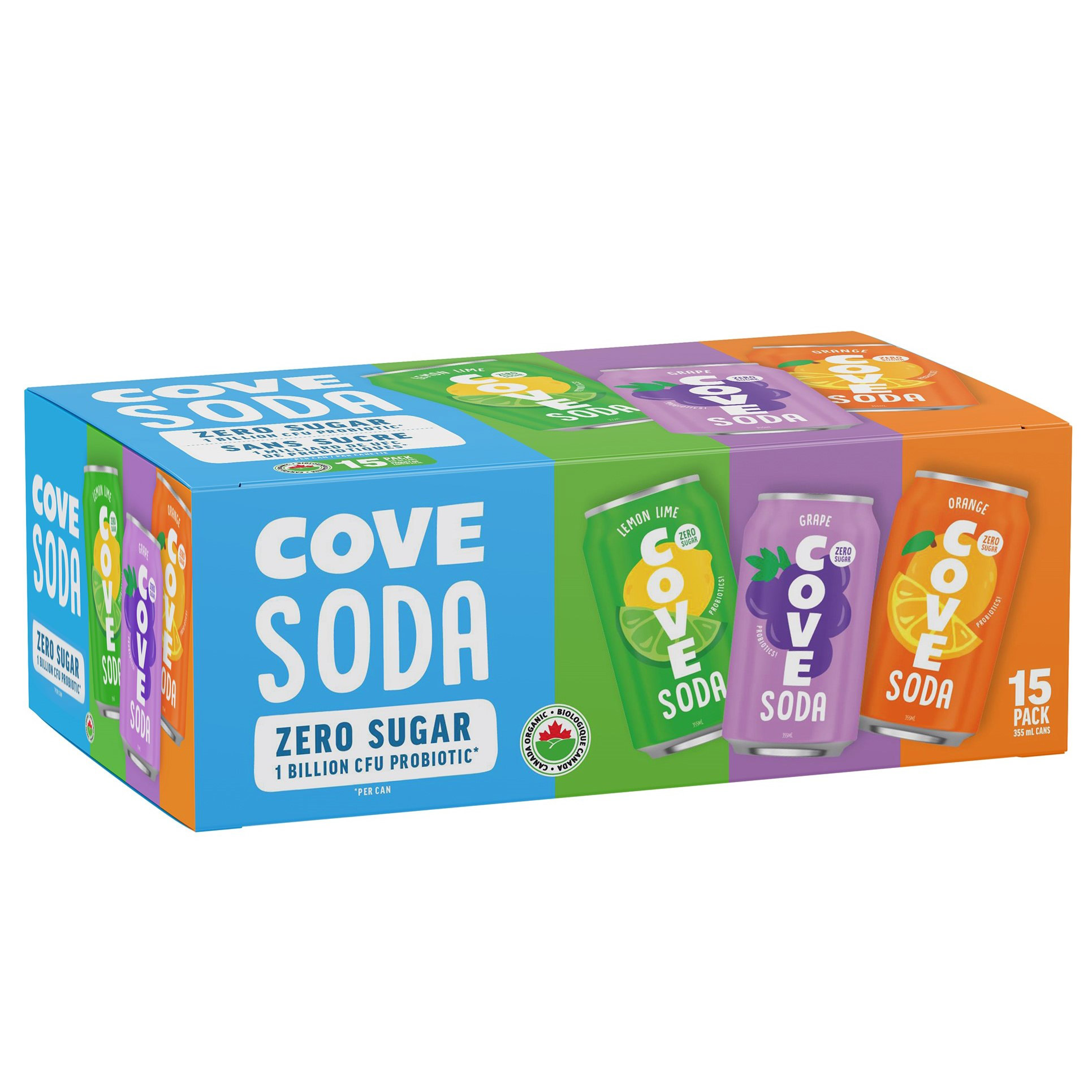Cove Soda Variety Pack 355 mL 15-pack | Costco