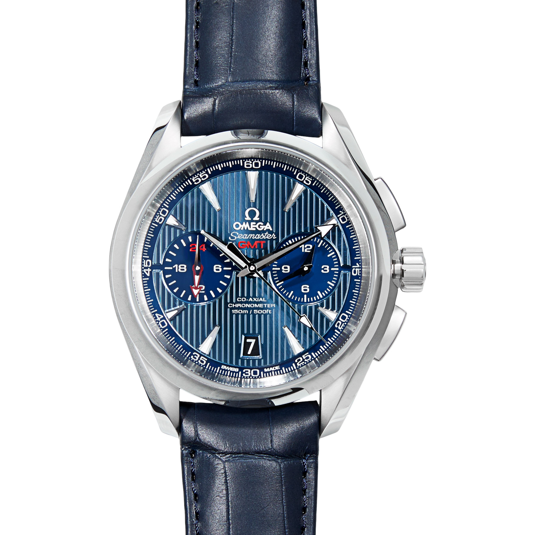Omega Seamaster Aqua Terra 150M Co-Axial Chronometer GMT Chronograph ...
