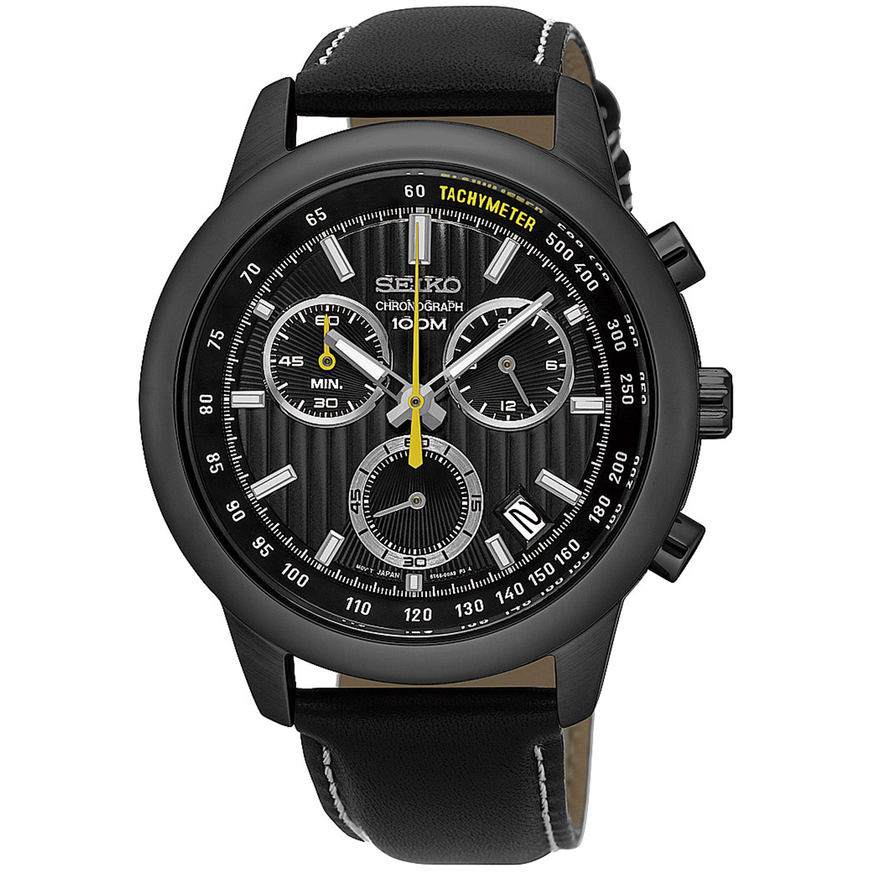 Seiko Chronograph Black Dial Men’s Watch | Costco