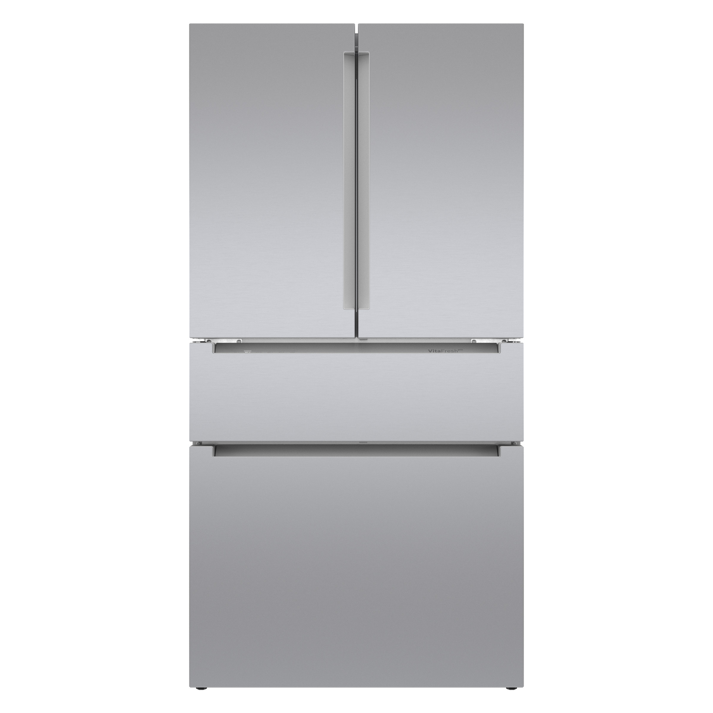 Bosch 800 Series 20.5 Cu. Ft. Counter Depth French 4-Door Bottom Mount ...