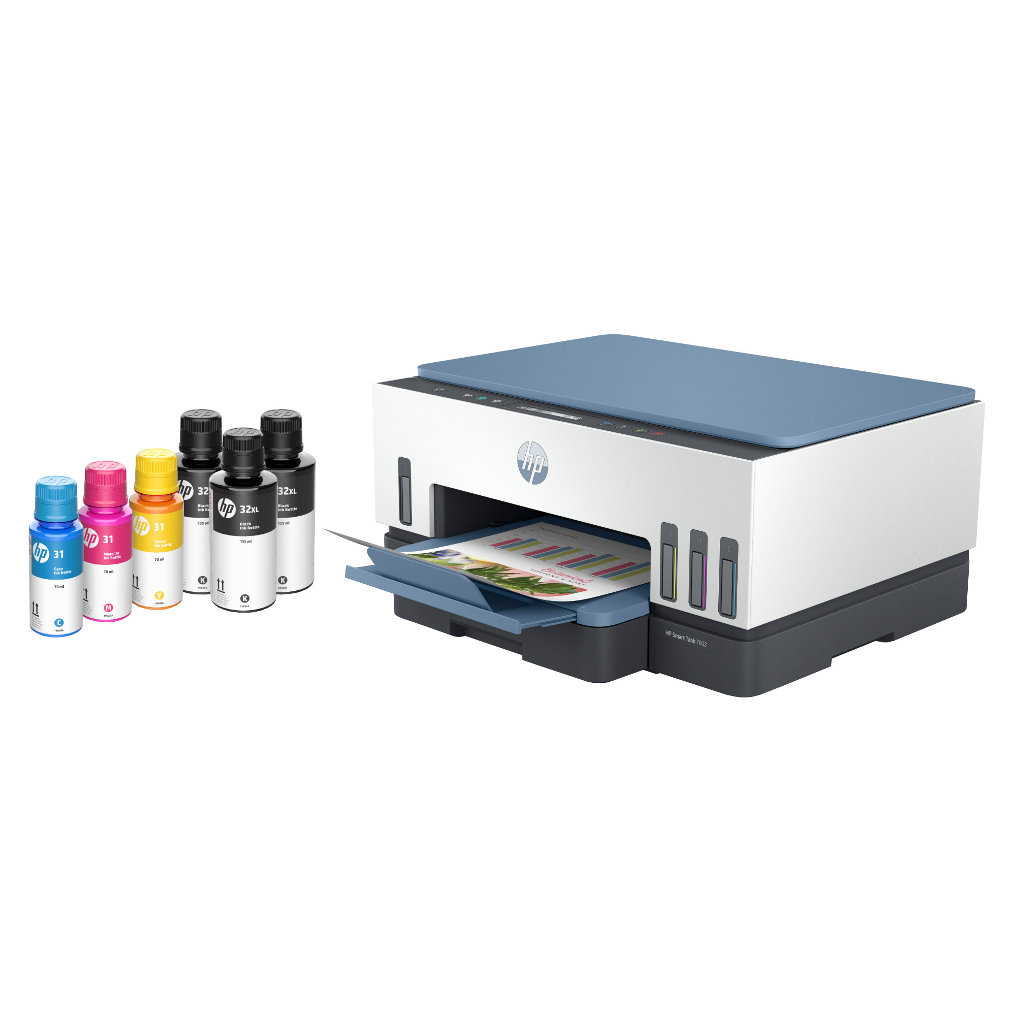 HP Smart Tank 7002 Wireless All-in-One Cartridge Free Color Ink Printer ...