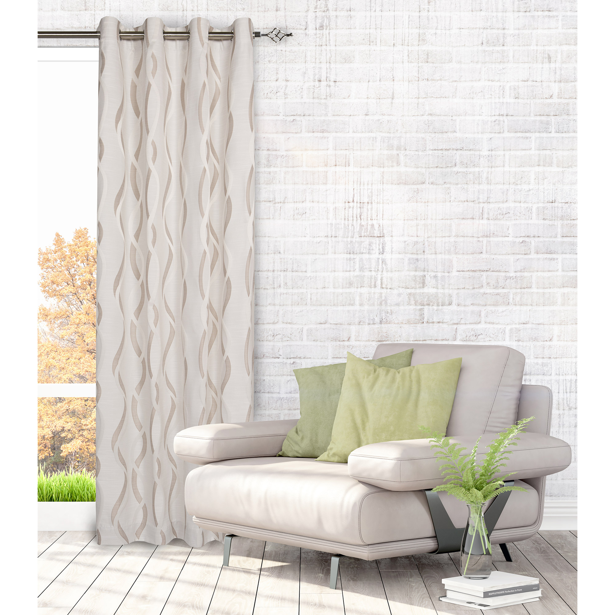 Gouchee Design Granada Beige Lined Drapery Panels | Costco
