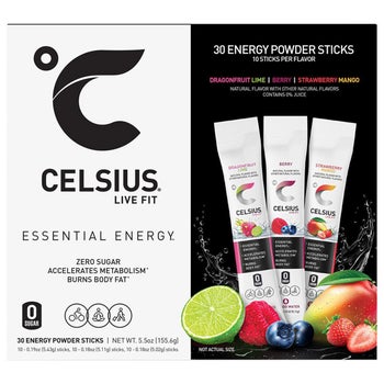 Celsius Essential Energy Powder Sticks, Variety Pack, 30-count | Costco