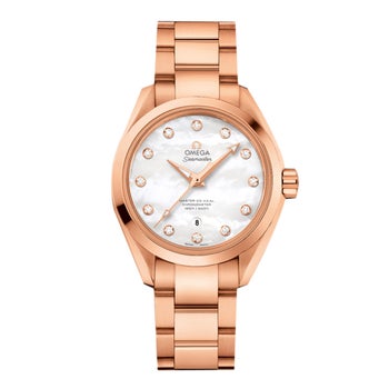 Omega Seamaster Aqua Terra Chronometer 18kt Sedna™ Gold Automatic ...