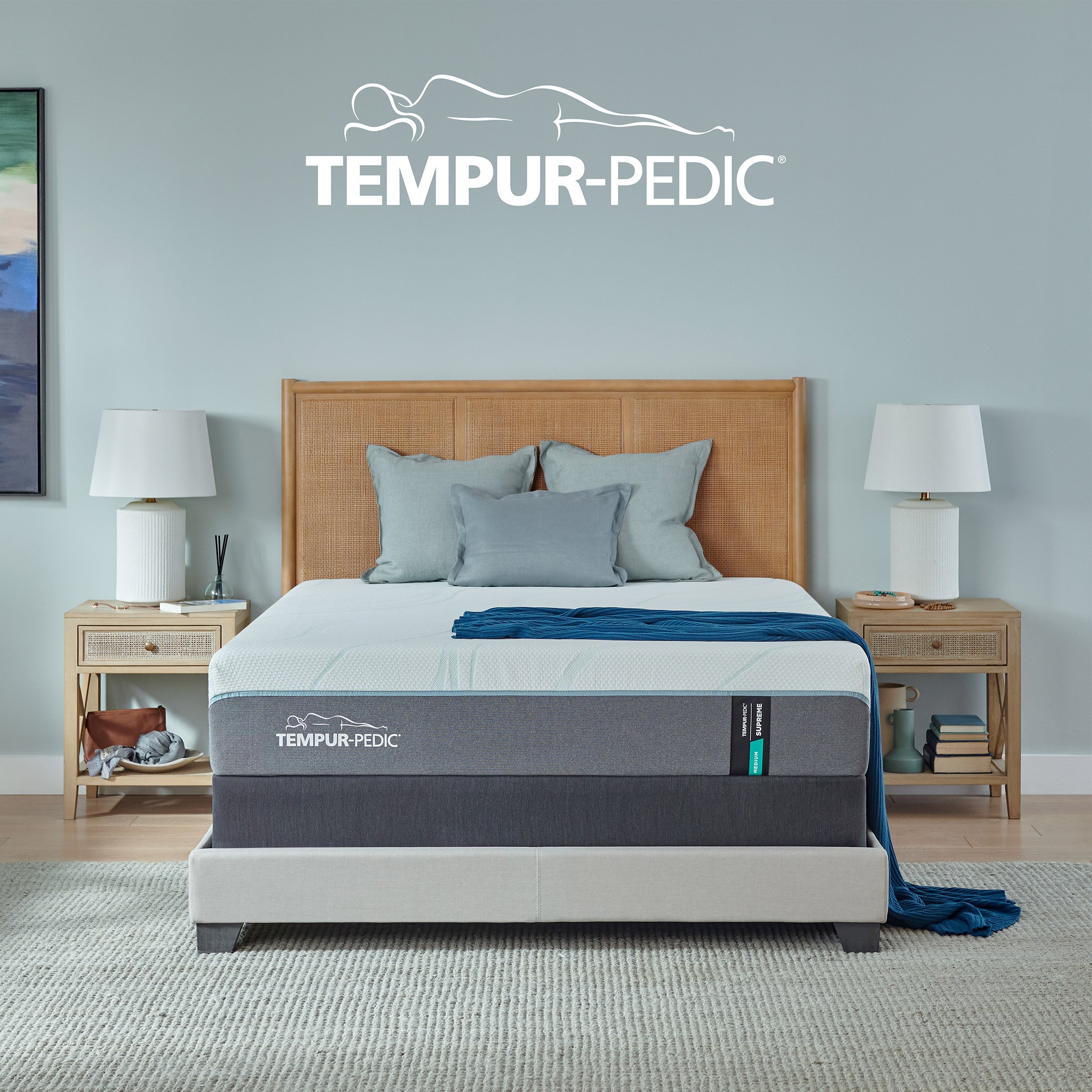 Tempur-Pedic Supreme 11.5” Medium or Firm Mattress and Foundation | Costco