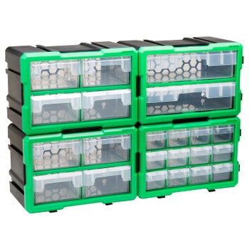 Steel Vision Interlocking Storage Containers Starter Set, 4-pack | Costco