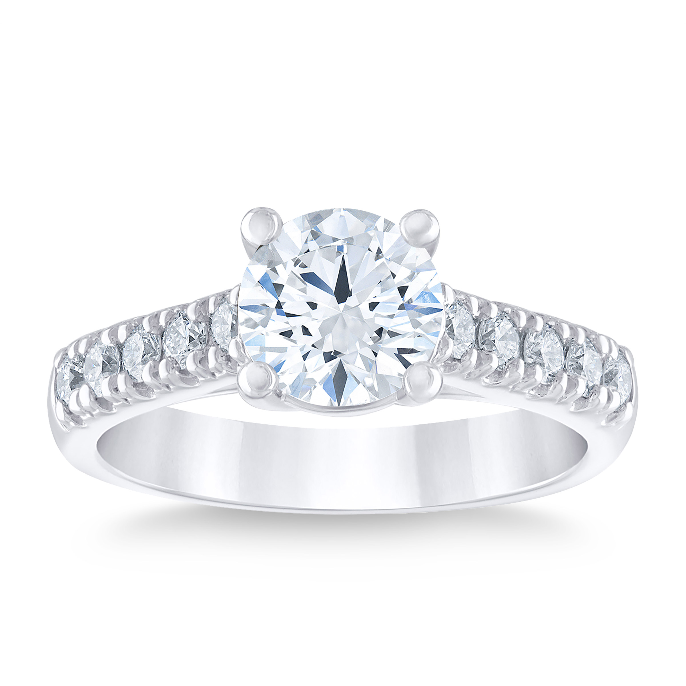 Round Brilliant Diamond Engagement Ring (1.28 ctw) | Costco